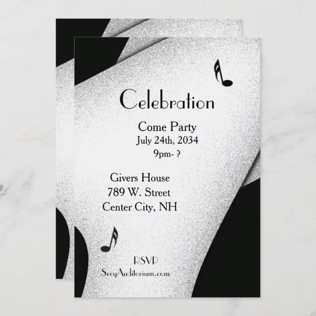Classy Celebration Party Invitation 5"x 7" | Zazzle