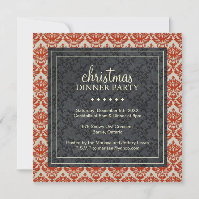 Classy Christmas Party Invitation | Zazzle