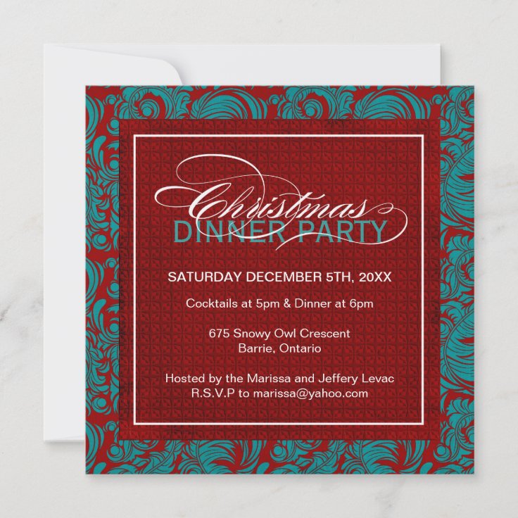 Classy Christmas Party Invitation | Zazzle