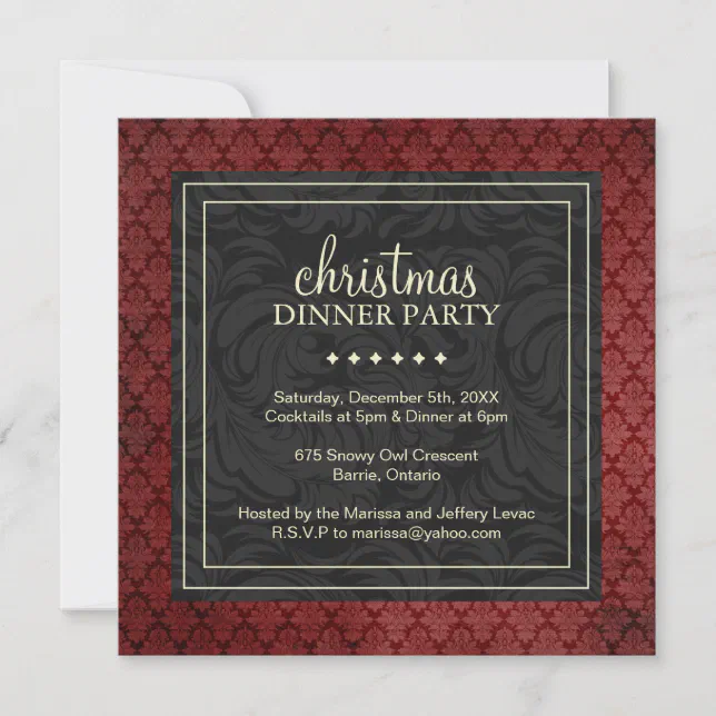 Classy Christmas Party Invitation | Zazzle