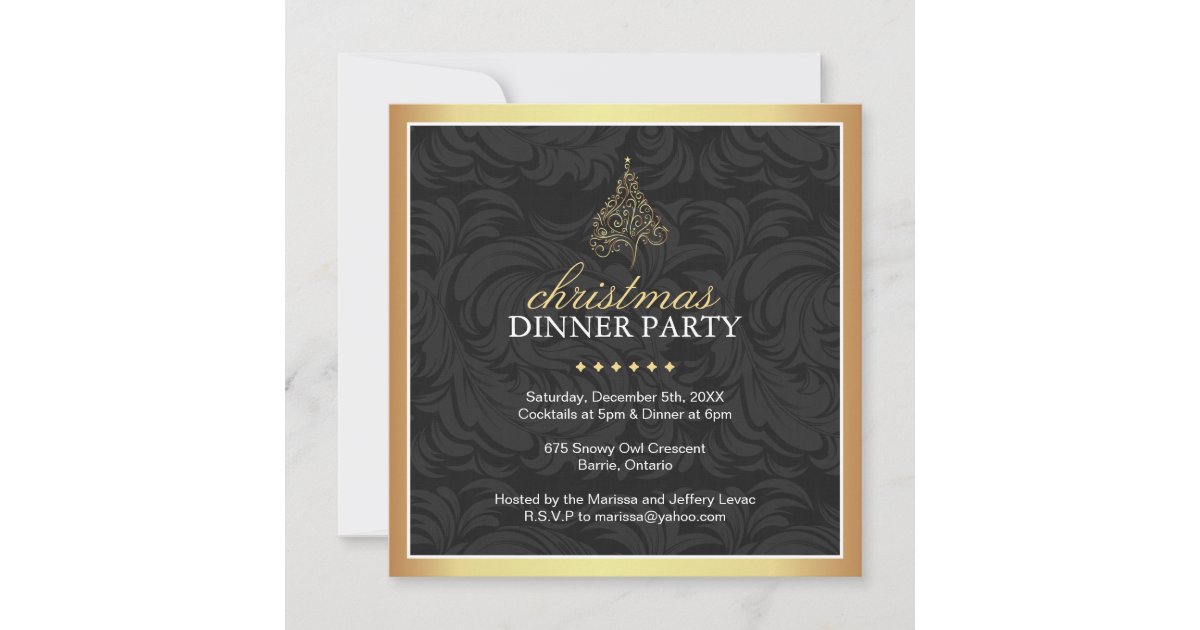 Classy Christmas Party Invitation | Zazzle