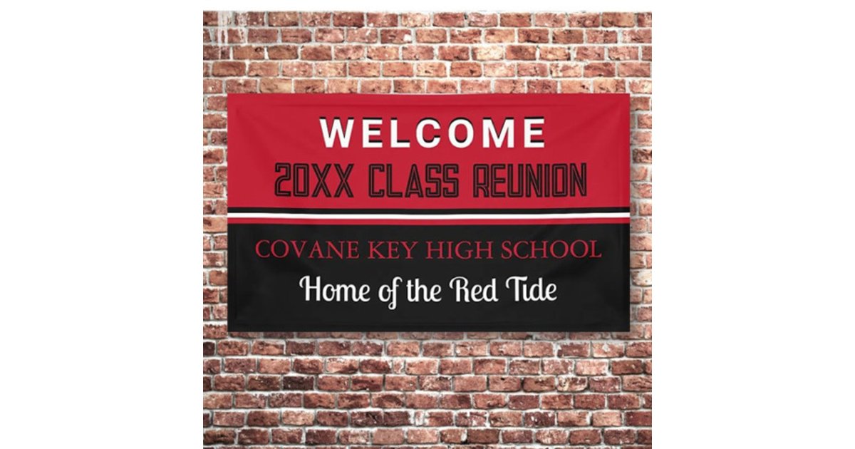 Classy! Class Reunion CUSTOM Reunion banner | Zazzle