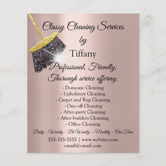 Classy Cleaning Services House Keeping Residencial Flyer | Zazzle.com