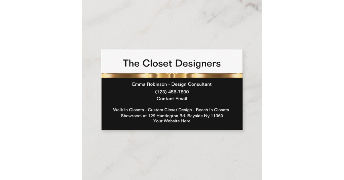 Classy Closet Designer Business Cards | Zazzle
