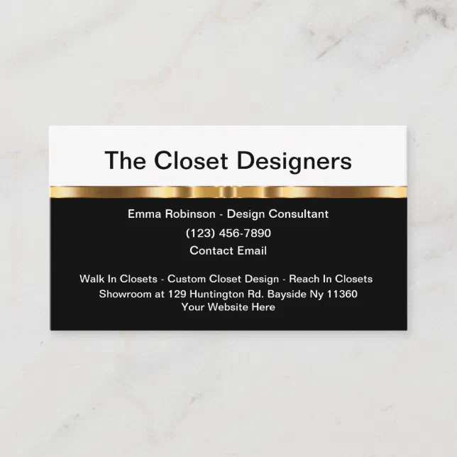 Classy Closet Designer Business Cards | Zazzle