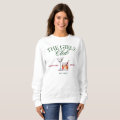 Classy Cocktails Green & Red Girl's Club Sweatshirt | Zazzle