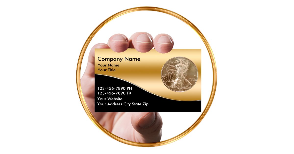 Classy Coin Dealer Business Cards | Zazzle