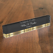 Classy Company President Or CEO Desk Name Plate | Zazzle