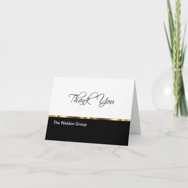 Classy Corporate Thank You Cards | Zazzle