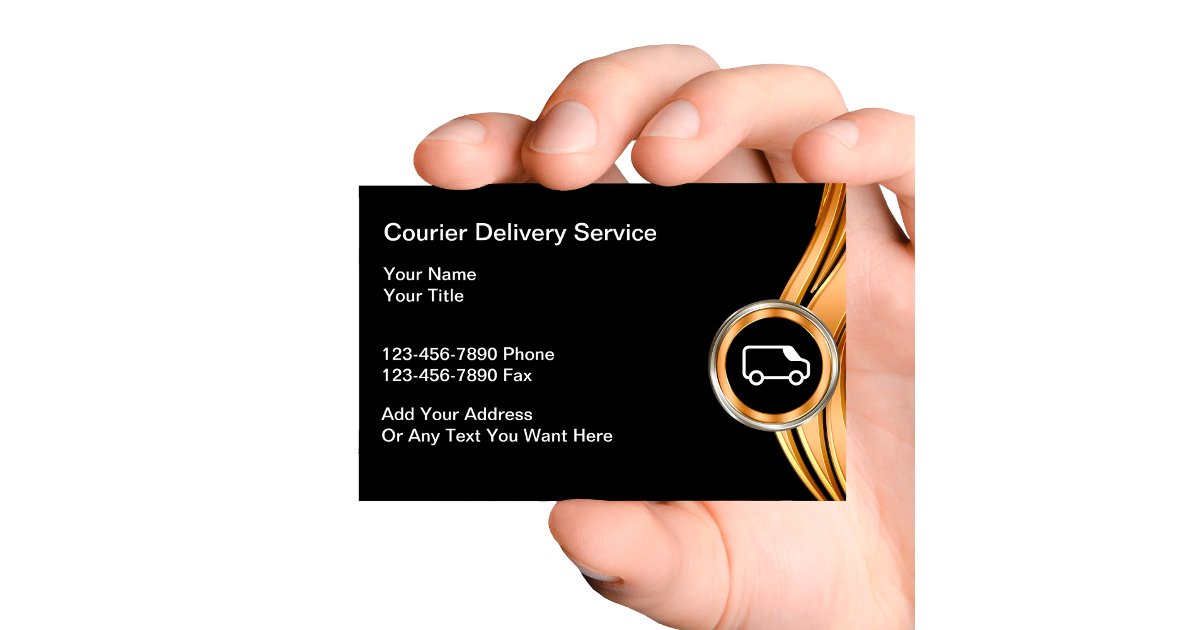 Classy Courier Delivery Business Cards | Zazzle