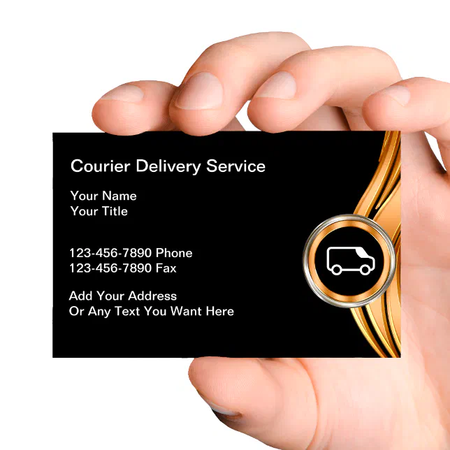 Classy Courier Delivery Business Cards | Zazzle