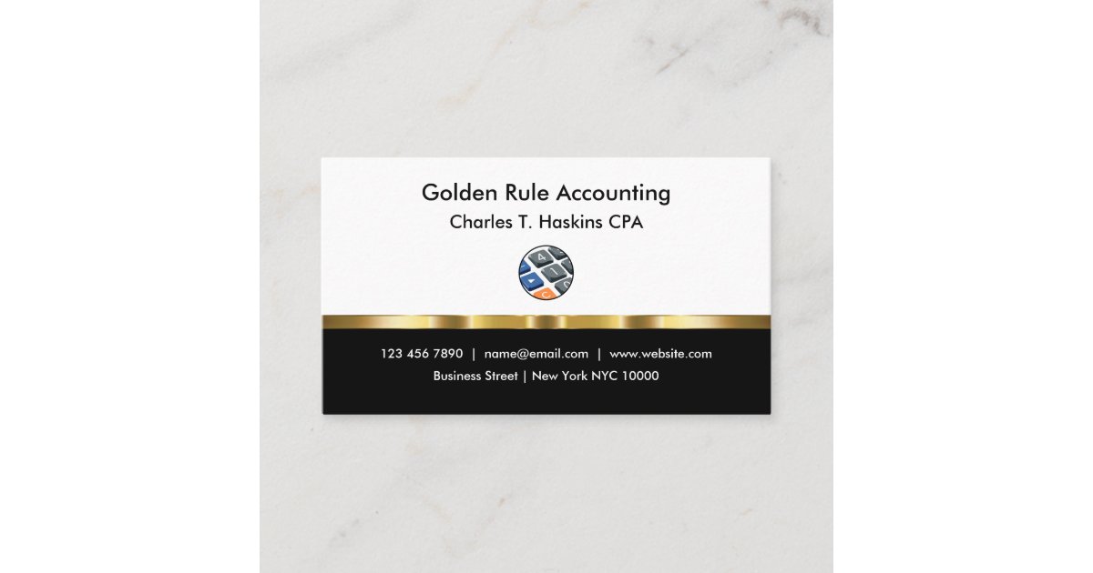 Classy CPA Accountant Business Cards | Zazzle
