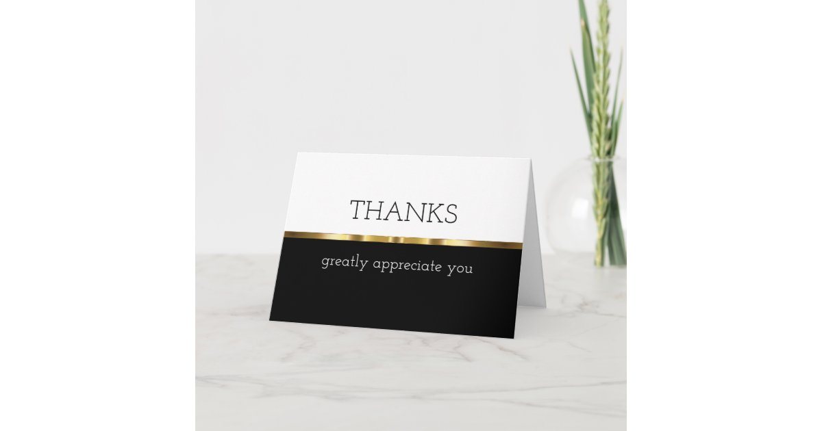 Classy Customer Thank You Cards | Zazzle