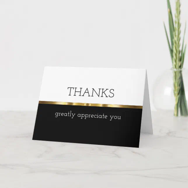 Classy Customer Thank You Cards | Zazzle