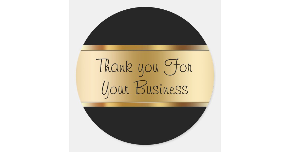 Classy Customer Thank You Stickers | Zazzle