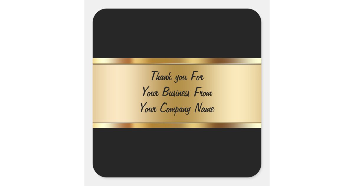 Classy Customer Thank You Stickers | Zazzle