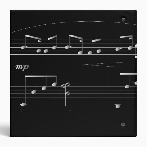Classy Customizable Music Binder 2" | Zazzle