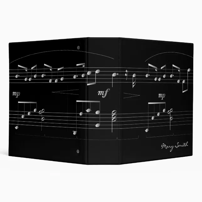 Classy Customizable Music Binder 2" | Zazzle