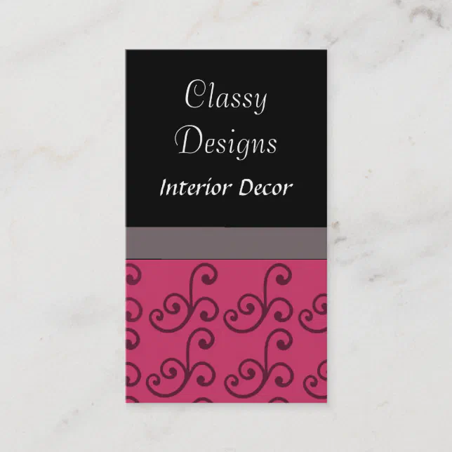 Classy Designs Business Card | Zazzle