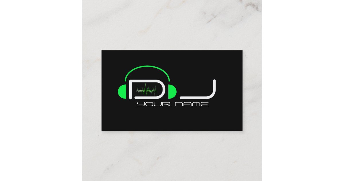 Classy DJ Business Card | Zazzle