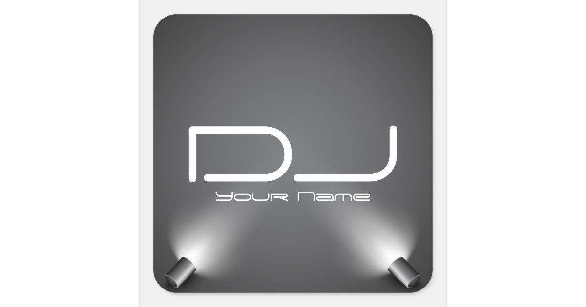Classy DJ Sticker | Zazzle