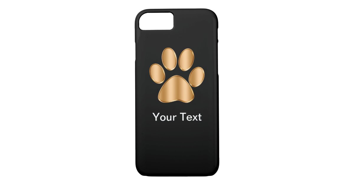 Classy Dog Paw Print Case-Mate iPhone Case | Zazzle
