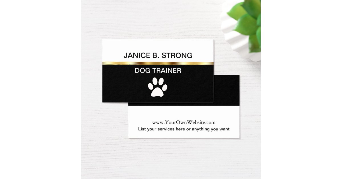 Classy Dog Training Business Cards | Zazzle