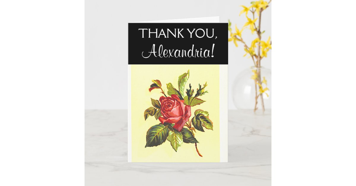 Classy, Elegant and Respectable "THANK YOU" Card | Zazzle