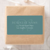 Classy Elegant Teals Return Address Label | Zazzle
