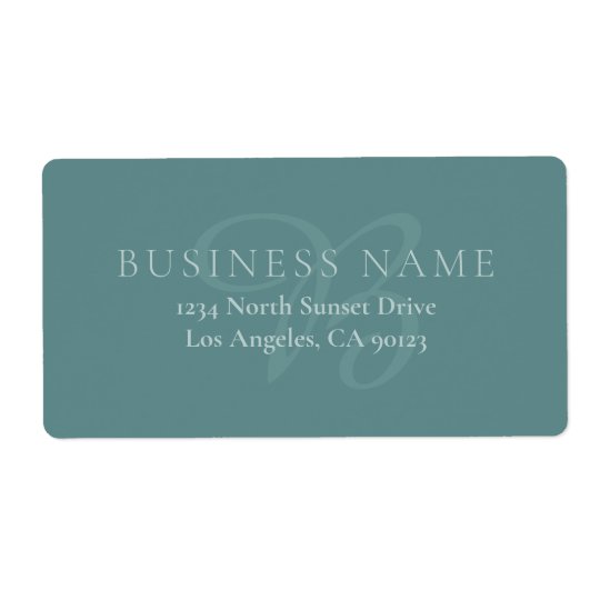 Classy Elegant Teals Return Address Label | Zazzle.com