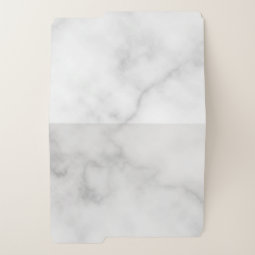 Classy Elegant White Marble Pattern File Folder | Zazzle