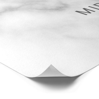 Classy Elegant White Marble Wedding Welcome Sign | Zazzle