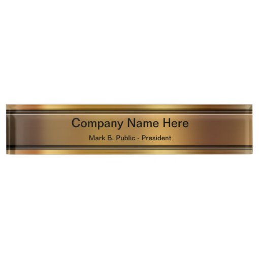 Classy Executive Desk Name Plates | Zazzle