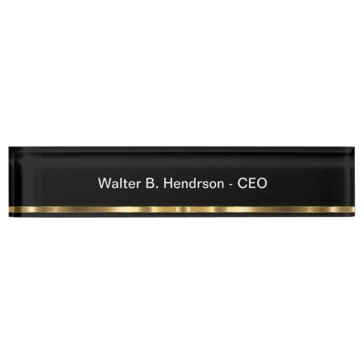 Classy Executive Desk Plaque New Desk Name Plate | Zazzle