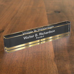 Classy Executive Gift iDea Nameplate | Zazzle