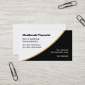 Classy Financial Services Business Card | Zazzle