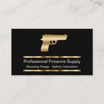 Classy Firearms Business Cards | Zazzle