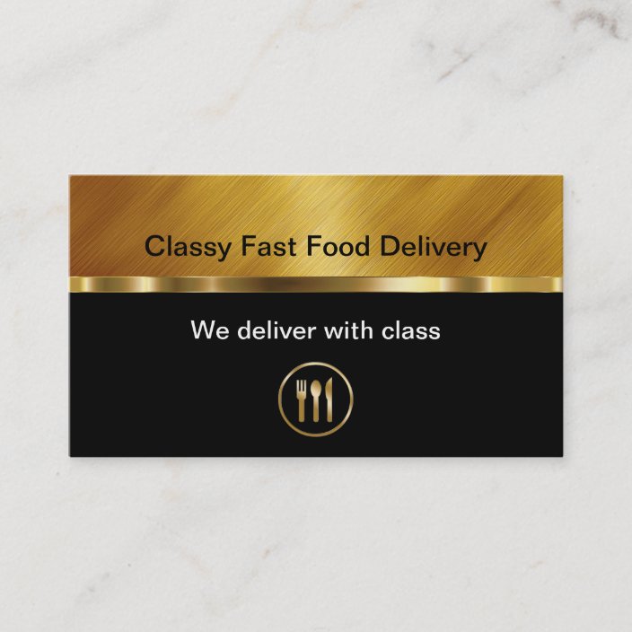 Classy Food Delivery Business Cards | Zazzle.com