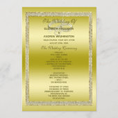 Classy Gold Glitter & Wedding Rings Program | Zazzle
