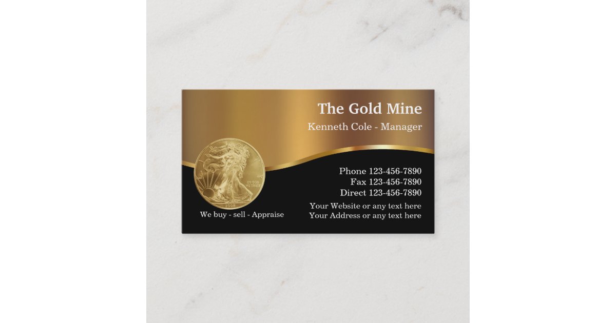 Classy Gold Sales Distribution Business Card | Zazzle