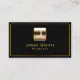 Classy Gold Stamp Producer Dark Business Card | Zazzle