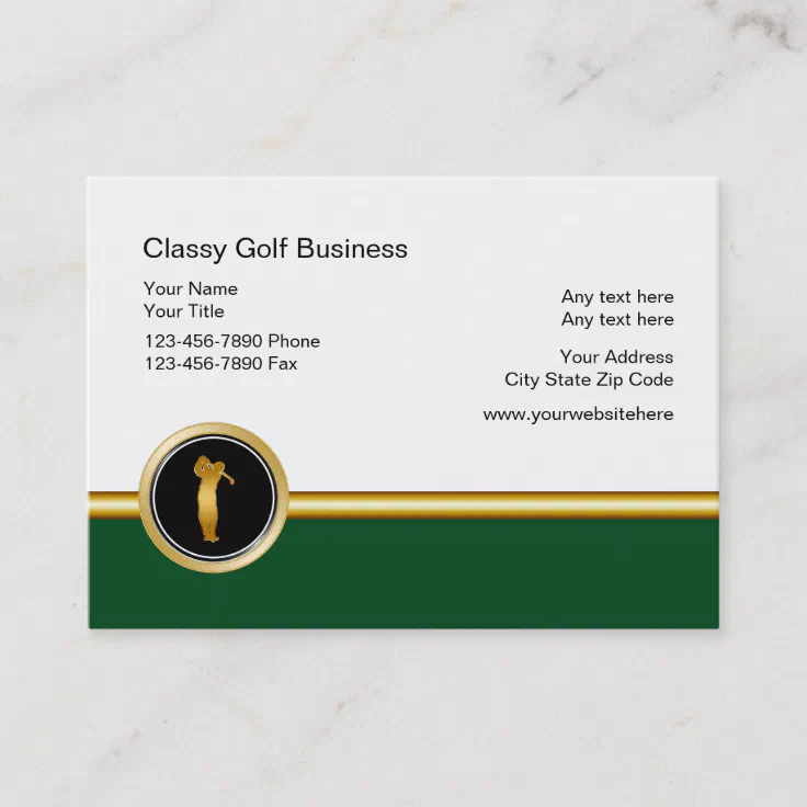Classy Golf Business Cards | Zazzle