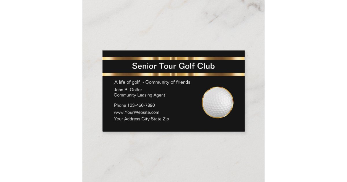 Classy Golf Theme Business Cards | Zazzle