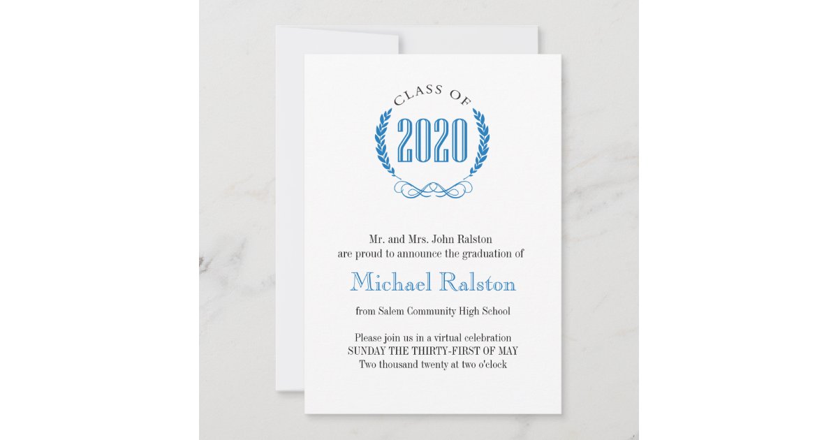 Classy Graduation Announcement | Zazzle
