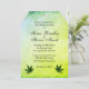 Classy Green Weed Ticket Wedding Invitation | Zazzle