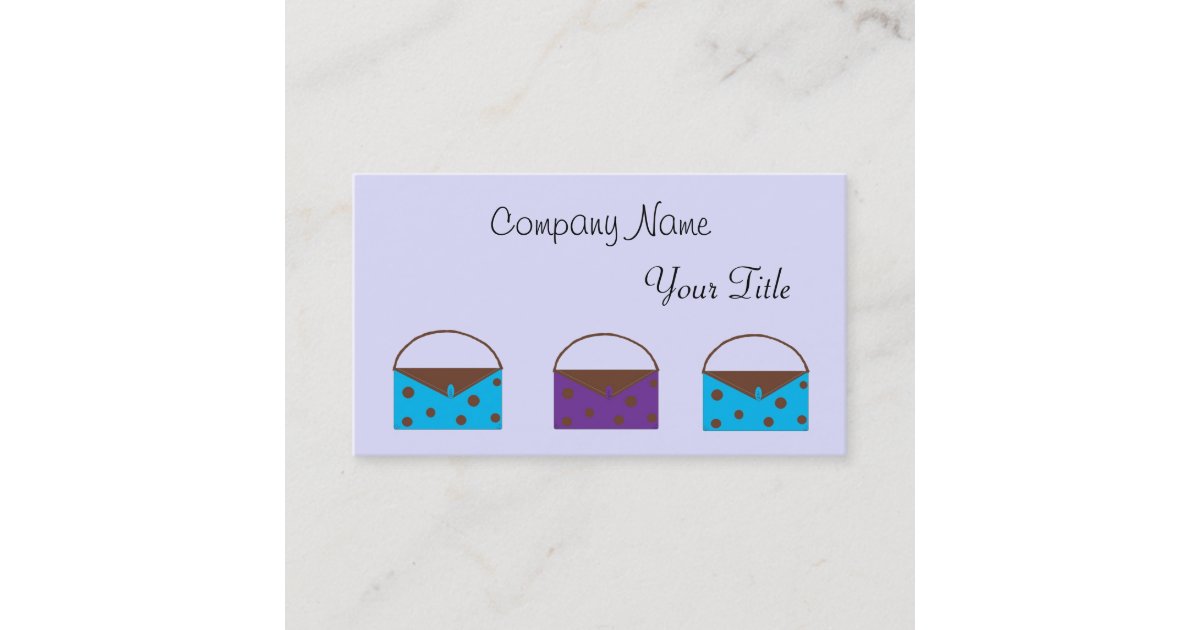 Classy Handbags Business Card | Zazzle