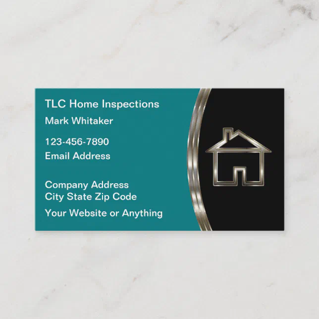 Classy Home Inspections Business Card | Zazzle