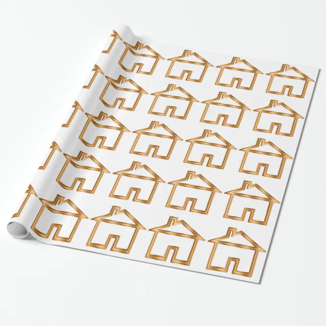 Classy House Warming Gift Wrapping Paper | Zazzle