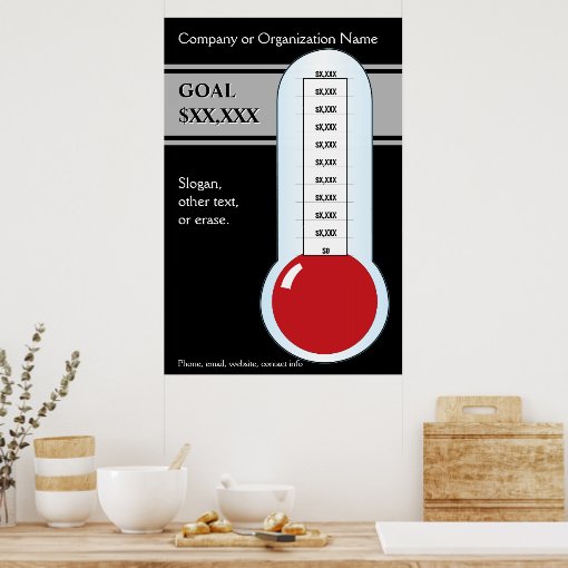 Classy in Black Goals Poster | Zazzle