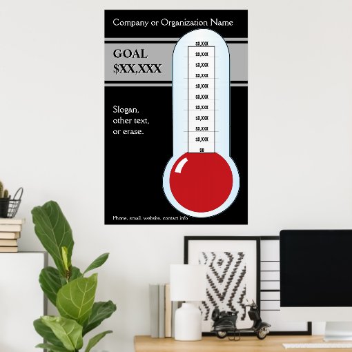 Classy in Black Goals Poster | Zazzle